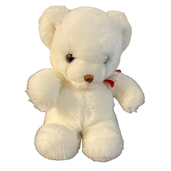 Gund | Toys | Gund 983 White 9 Tender Teddy Plush Bear 2127 Vintage ...